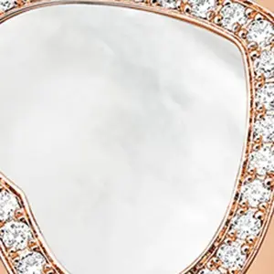 Chopard Diamond And Mother-of-pearl Happy Diamonds Bangle - Rose Gold