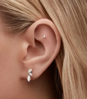 MARIA TASH Grand Marquise Pear Diamond Echo Earring