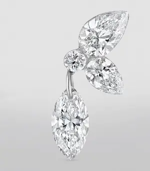 MARIA TASH Grand Marquise Pear Diamond Echo Earring