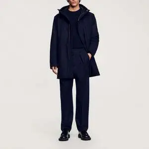 Sandro Zip Up Coats For Men