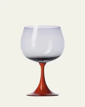 NASONMORETTI Burlesque Coral /grey Wine Glass, 29 Oz - Coral Grey