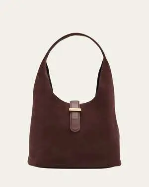 Simkhai Khai Buckle Suede Hobo Bag