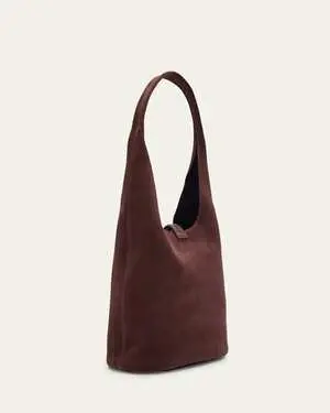 Simkhai Khai Buckle Suede Hobo Bag