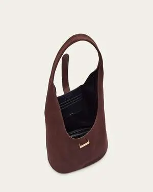 Simkhai Khai Buckle Suede Hobo Bag