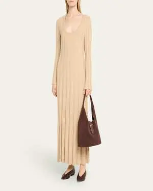 Simkhai Khai Buckle Suede Hobo Bag