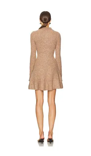 L'academie Izel Mini Dress - Beige