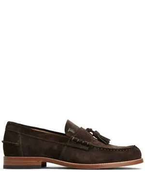 TOD'S Logo-debossed Suede Loafers