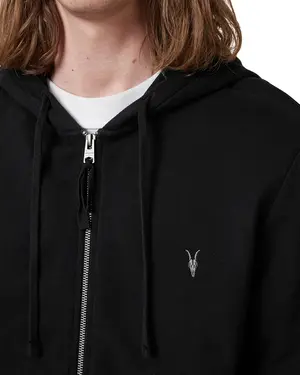 ALLSAINTS Raven Cotton Full Zip Hoodie