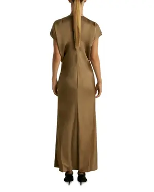 REISS Kora Satin Maxi Dress