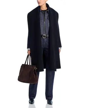 Kobi Halperin Wool Blend Belted Coat - Black