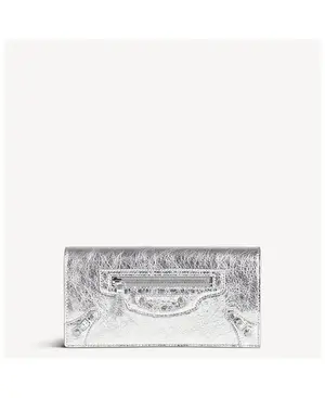 Balenciaga Le City Money Long Wallet - Silver