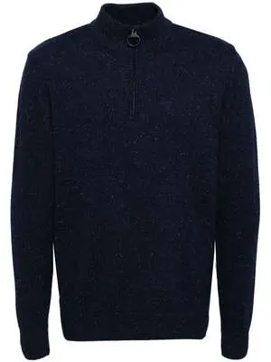 Barbour Tisbury Half-zip Jumper - Blue