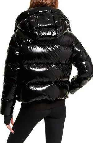 Sam. Jordy Water Resistant Down Puffer Coat - Caviar