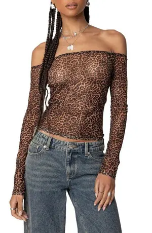 Edikted Animal Print Tops