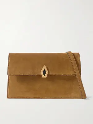 METIER Parallel 22 Small Suede Shoulder Bag - Brown