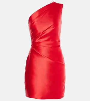Solace London Nori Mini Dress - Red