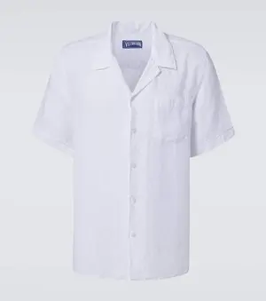 Vilebrequin Charli Linen Bowling Shirt - White