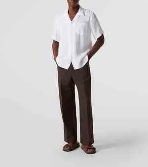 Vilebrequin Charli Linen Bowling Shirt - White
