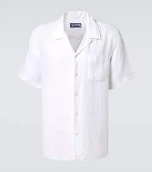 Vilebrequin Charli Linen Bowling Shirt - White