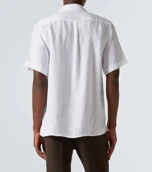 Vilebrequin Charli Linen Bowling Shirt - White