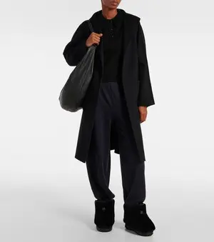 Bogner Shearling-trimmed Leather Ankle Boots - Black
