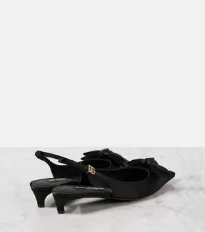 Dolce & Gabbana Bow-detail Slingback Pumps