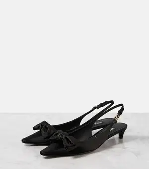Dolce & Gabbana Bow-detail Slingback Pumps