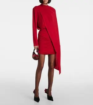 Magda Butrym Caped Cupro-blend Minidress
