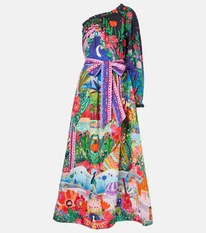Camilla One Shoulder Cotton Maxi Dress