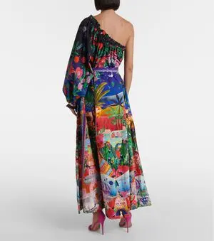 Camilla One Shoulder Cotton Maxi Dress