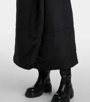 Norma Kamali Sleeping Bag Habotai Wrap Coat