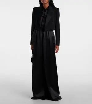 Dolce & Gabbana Silk Satin Maxi Skirt