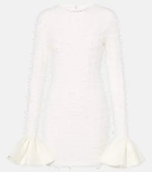 ROTATE BY BIRGER CHRISTENSEN Bridal Bow-detail Mini Dress - White