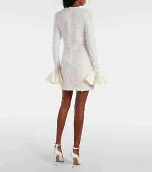 ROTATE BY BIRGER CHRISTENSEN Bridal Bow-detail Mini Dress