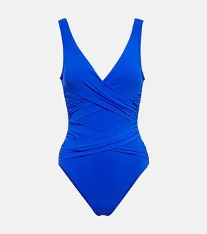 KARLA COLLETTO Smart Ruched Swimsuit - Blue