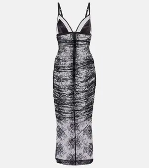 Dolce & Gabbana Lace Slip Dress - Black