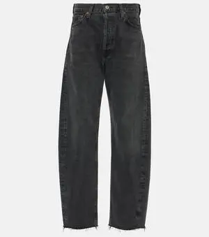 AGOLDE Luna High-rise Barrel-leg Jeans - Black