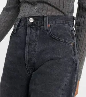AGOLDE Luna High-rise Barrel-leg Jeans - Black