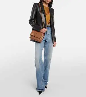 Saint Laurent Sunset Medium Leather Shoulder Bag - Brown