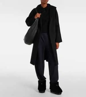 Bogner Shearling-trimmed Leather Ankle Boots