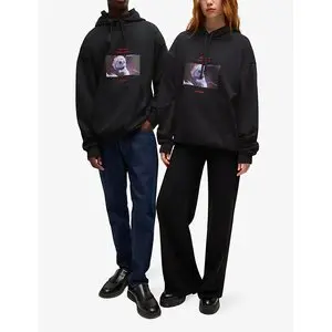 Hugo Graphic-print Cotton-jersey Hoody