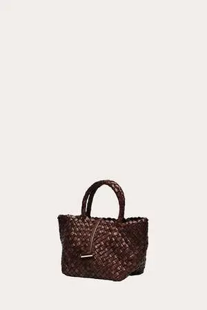 LIFFNER Leather Mini Basket Bag