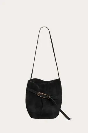 LIFFNER Belted Bucket Bag - Black