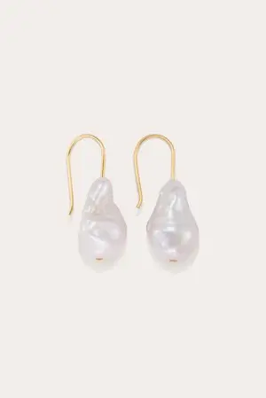 LIFFNER Minimalist Baroque Pearl Earrings