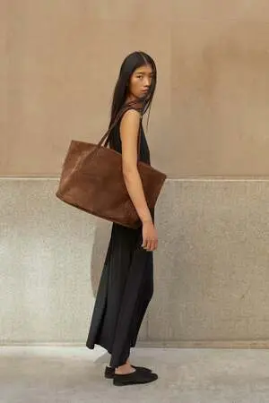 LIFFNER Suede Tote - Brown