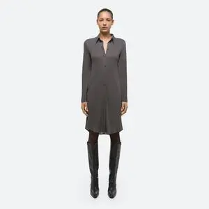 Helmut Lang Ribbed Shirt Dress