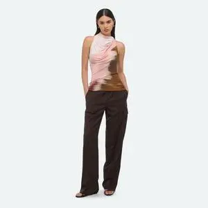 Helmut Lang Sleeveless Wind Top - Pink Multi