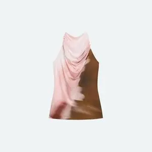 Helmut Lang Sleeveless Wind Top - Pink Multi