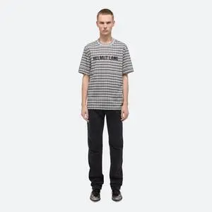 Helmut Lang Printed Logo T-shirt - Mini Digital Check Black