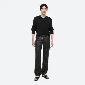 Helmut Lang Hole-punched Leather Pants